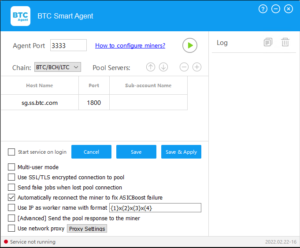 BTC Smart Agent — Download ASIC Miners Optimization Software